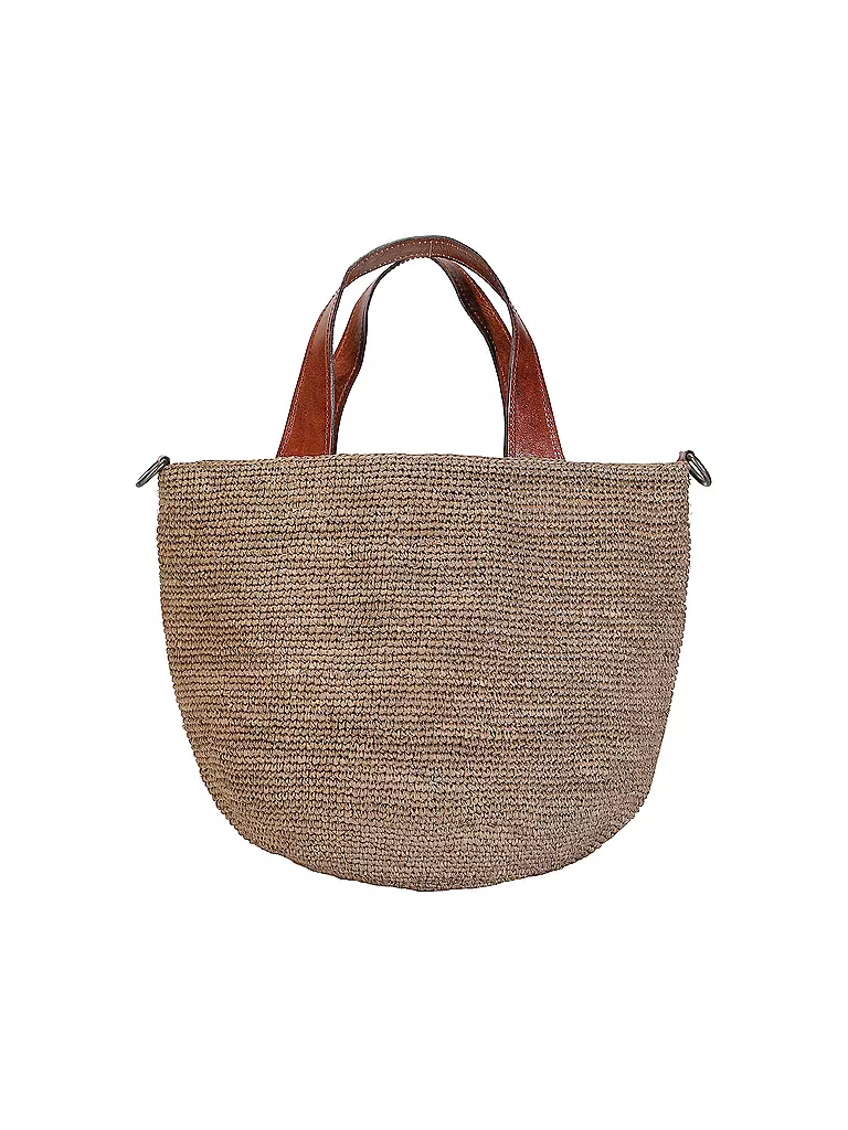 IBELIV Strohtasche - Umhängetasche MIROZY braun