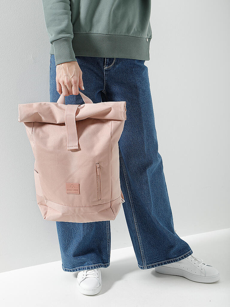 JOHNNY URBAN Rolltop Rucksack " Robin " rosa