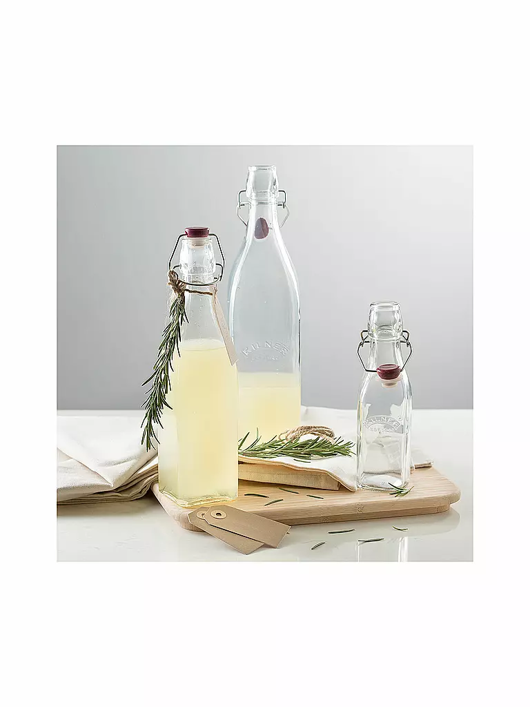 KILNER Drahtbügelflasche 250ml silber