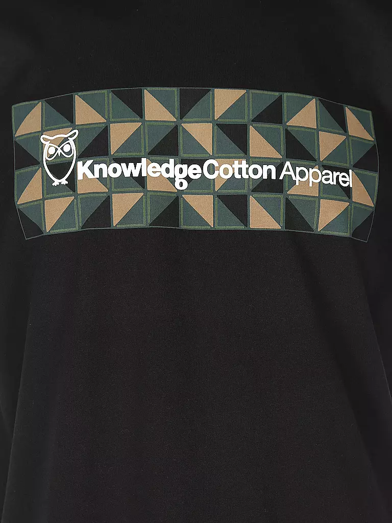 KNOWLEDGE COTTON APPAREL T-Shirt ALDER schwarz