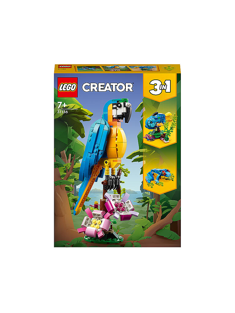 LEGO Creator - 3in1 31136 Exotischer Papagei Tier keine Farbe