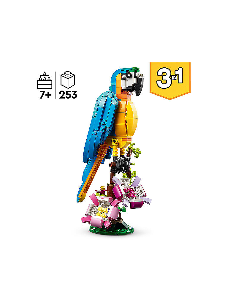 LEGO Creator - 3in1 31136 Exotischer Papagei Tier keine Farbe