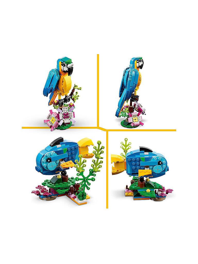 LEGO Creator - 3in1 31136 Exotischer Papagei Tier keine Farbe