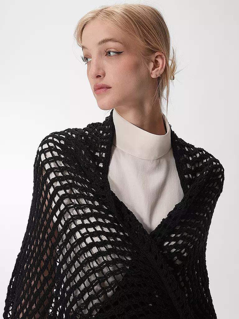 LENA HOSCHEK Schal MAYA schwarz