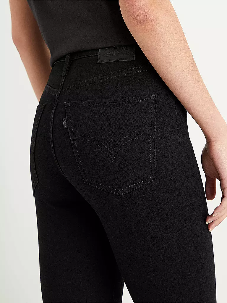 LEVI'S® Jeans High-Super-Skinny-Fit MILE schwarz