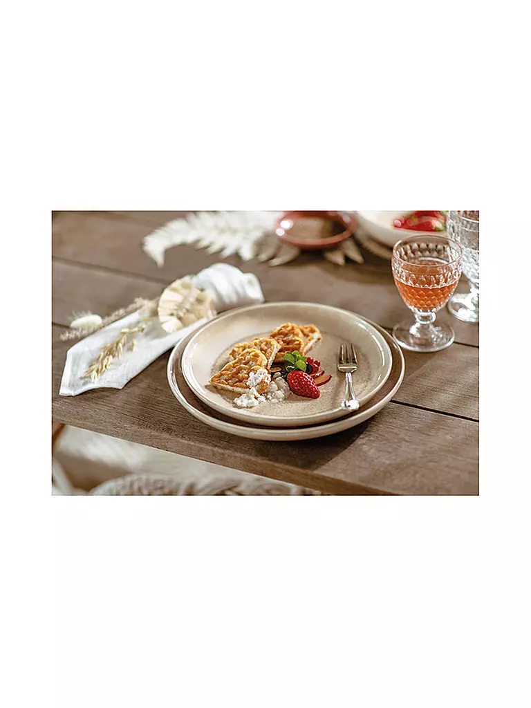 LIKE BY VILLEROY & BOCH Frühstücksteller 24cm Perlemor Sand beige