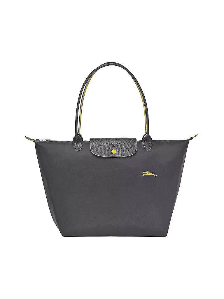 Longchamp Le Pliage Club Shopper L Gun Metal Grau