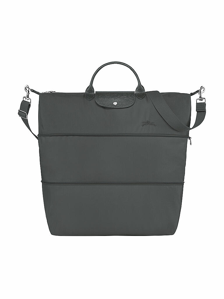 LONGCHAMP Le Pliage Green Erweiterbare Reisetasche, Graphite grau