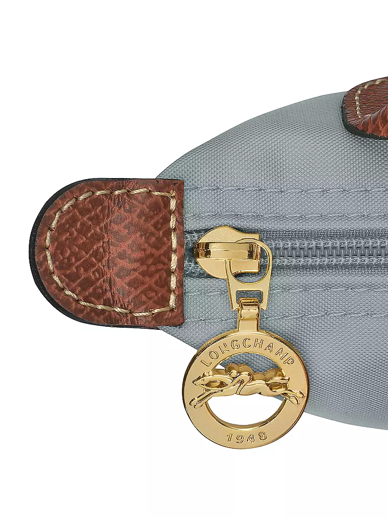 LONGCHAMP Le Pliage Original Pochette mit Henkel, Acier hellgrau