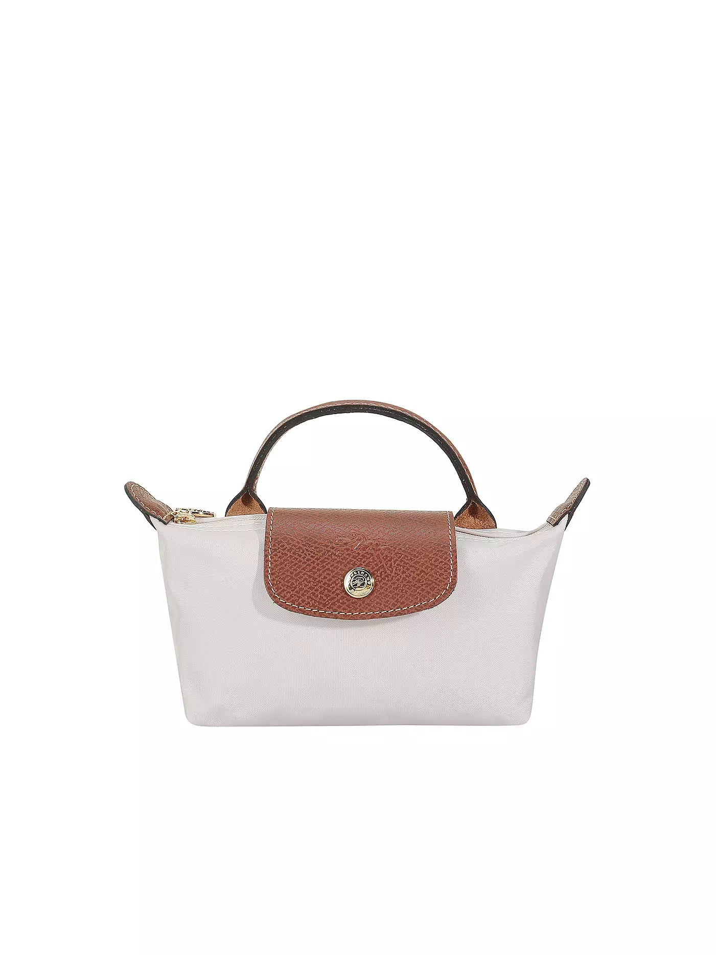 LONGCHAMP Le Pliage Original Pochette mit Henkel, Papier beige