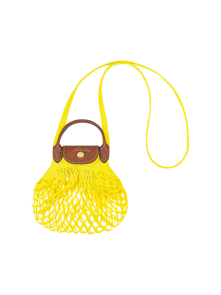 LONGCHAMP Le Pliage Umhängetasche XS, Lemon gelb