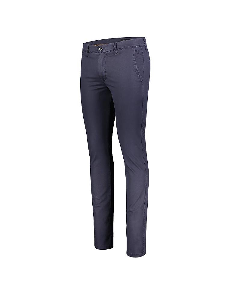 MAC Chino Slim-Fit "Stanley" Lang blau