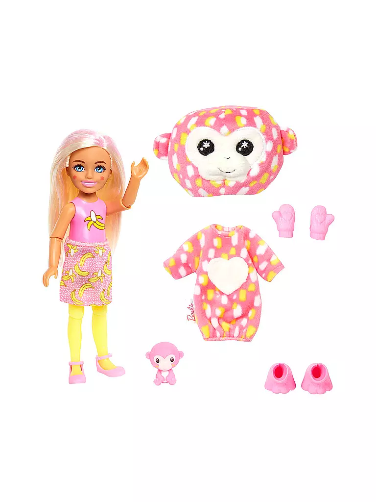 MATTEL Barbie Cutie Reveal Jungle Monkey keine Farbe