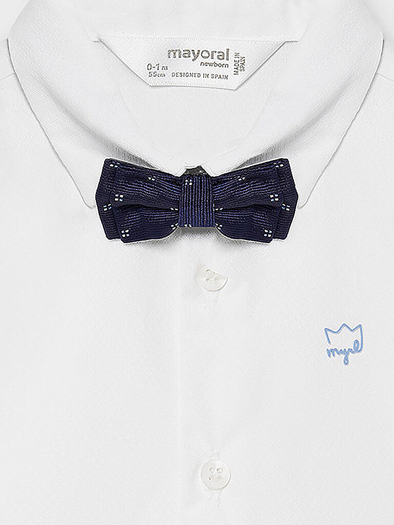 MAYORAL Jungen Hemd mit Fliege weiß