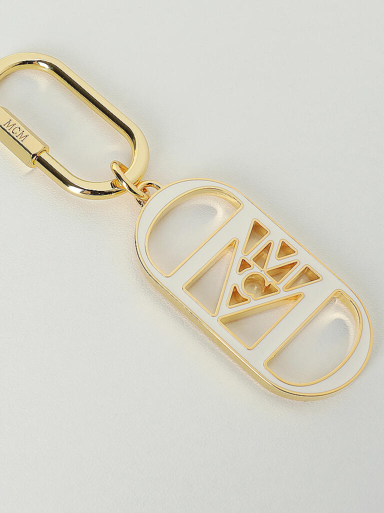MCM Schlüsselanhänger MODE TRIVIA CHARM creme