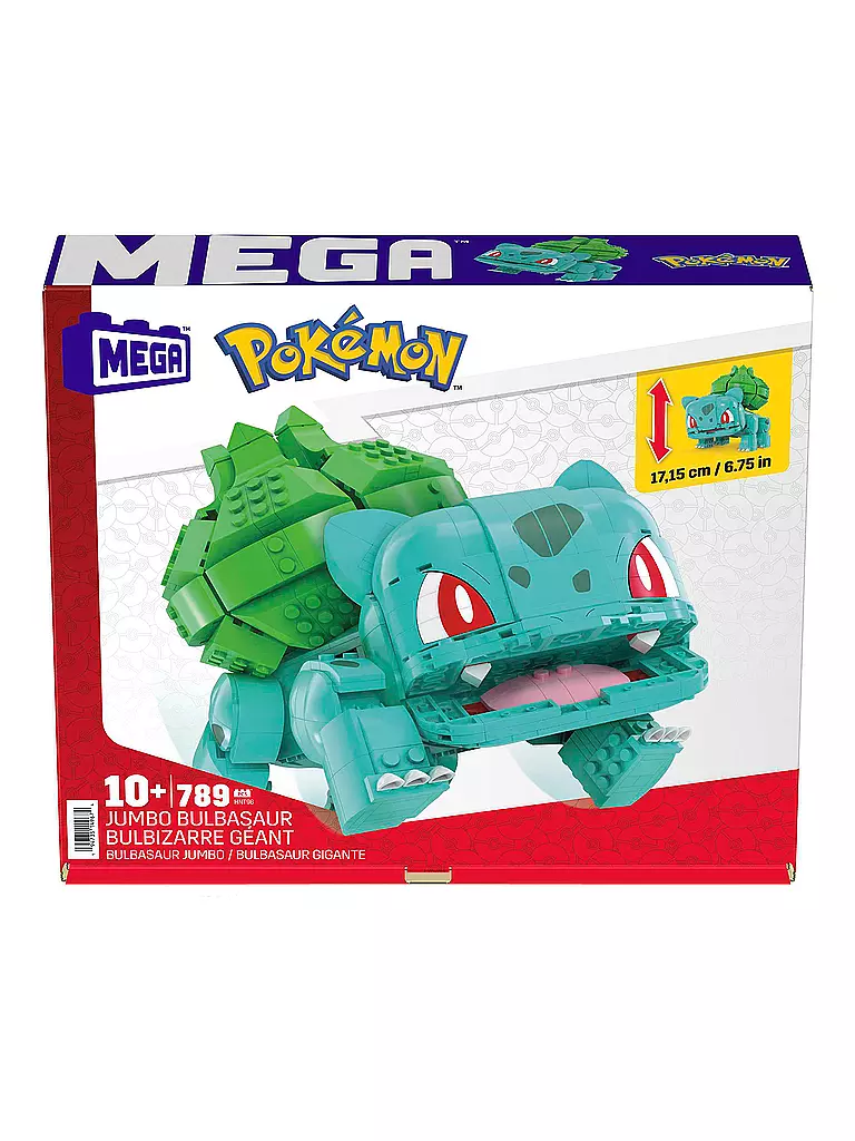 MEGA CONSTRUX Pokémon Jumbo Bisasam 789Teile keine Farbe
