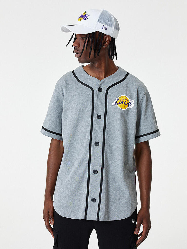 NEW ERA T-Shirt NBA BASEBALL JERSEY hellgrau