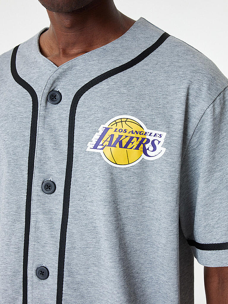NEW ERA T-Shirt NBA BASEBALL JERSEY hellgrau