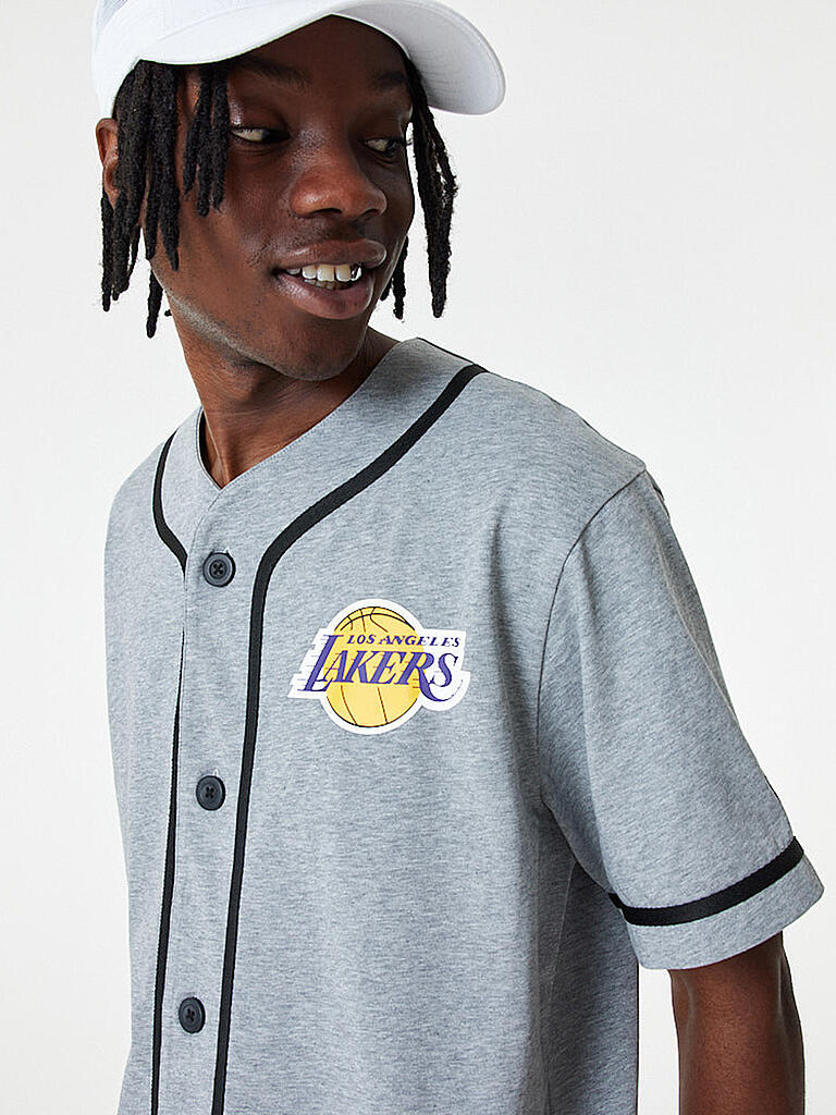 NEW ERA T-Shirt NBA BASEBALL JERSEY hellgrau