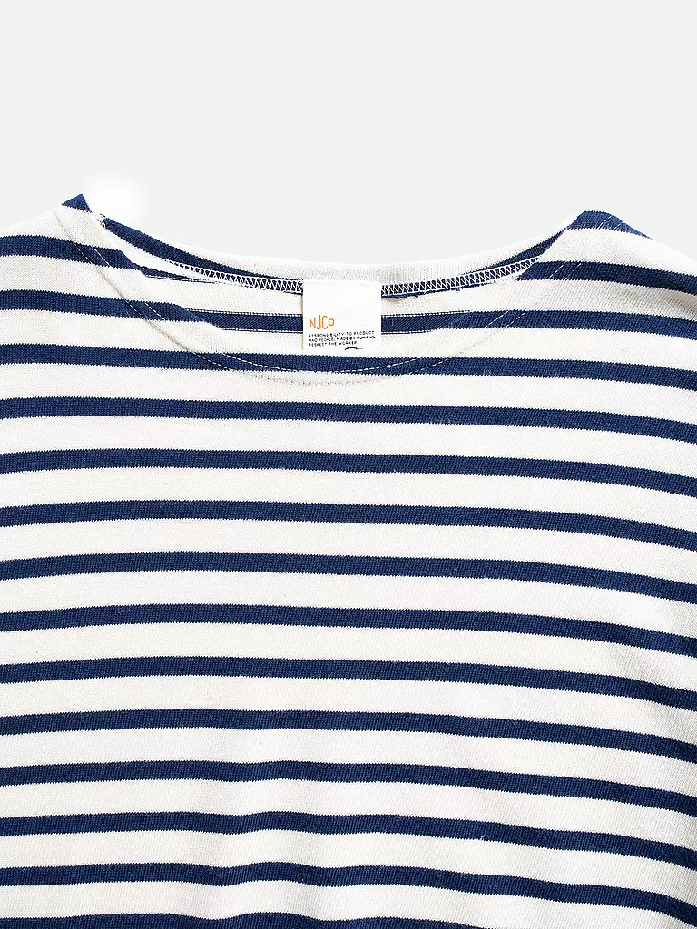 NUDIE JEANS Langarmshirt CHARLES weiss