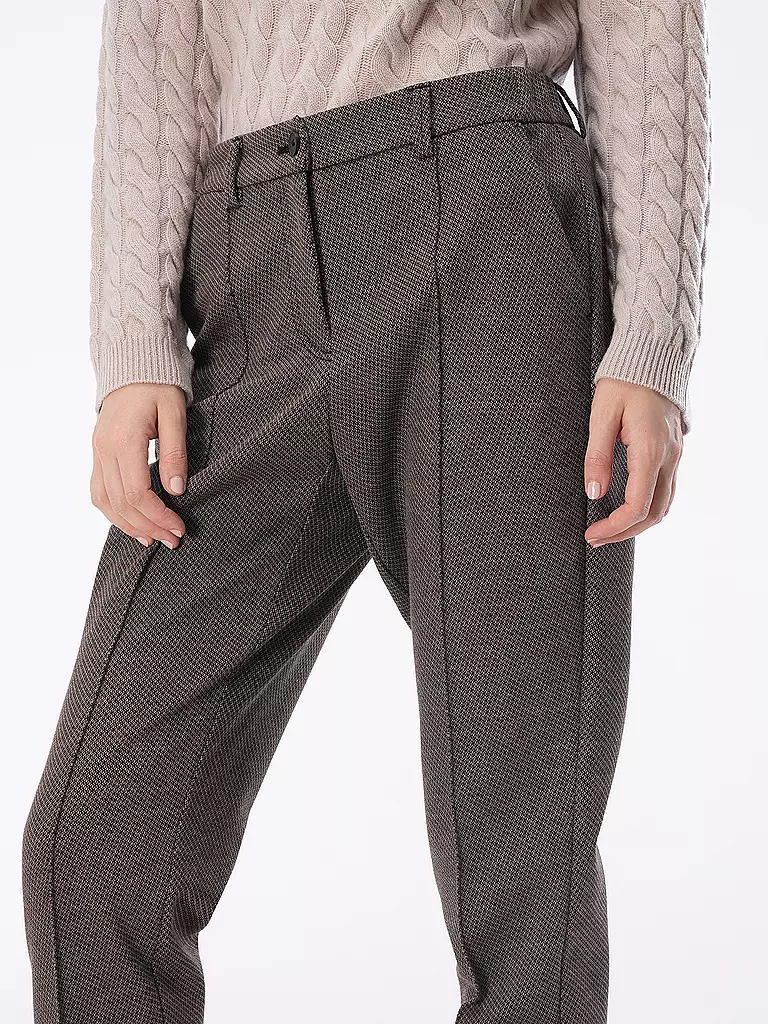 OPUS Chinos Business-Fit MELINA TRACK braun