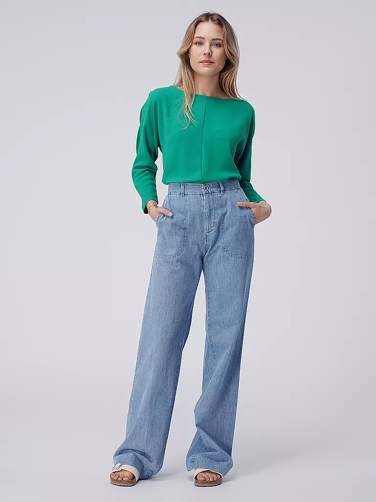 OPUS Langarmshirt SARION grün