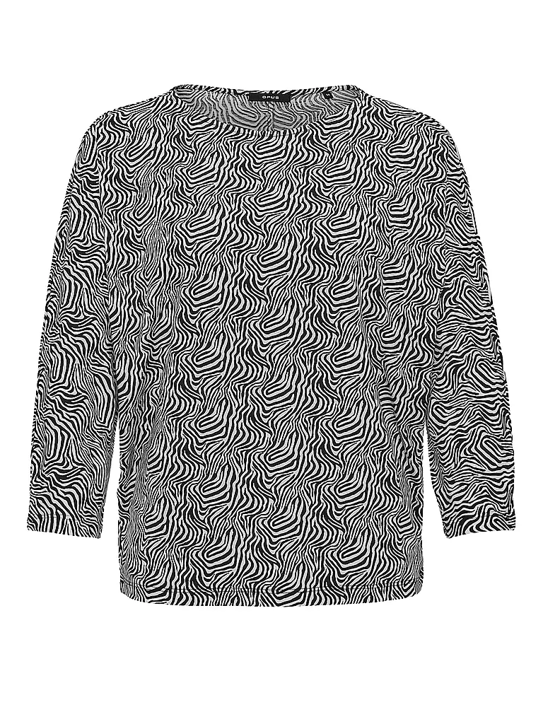 OPUS Langarmshirt SEBRY schwarz