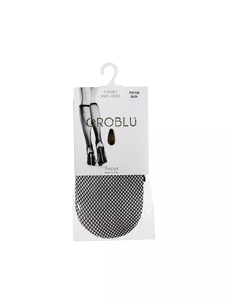 OROBLU Netz-Kniestrümpfe "Tricot" (black) schwarz