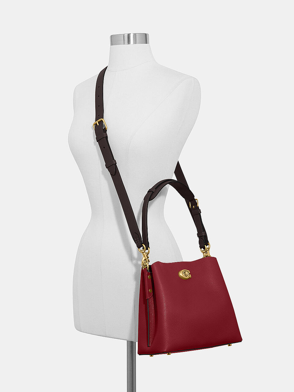 COACH Ledertasche - Bucket Bag rot