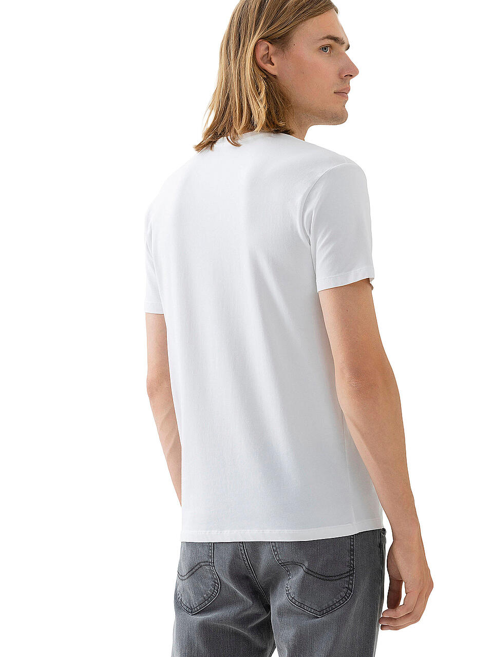 MEY Pyjamashirt blau