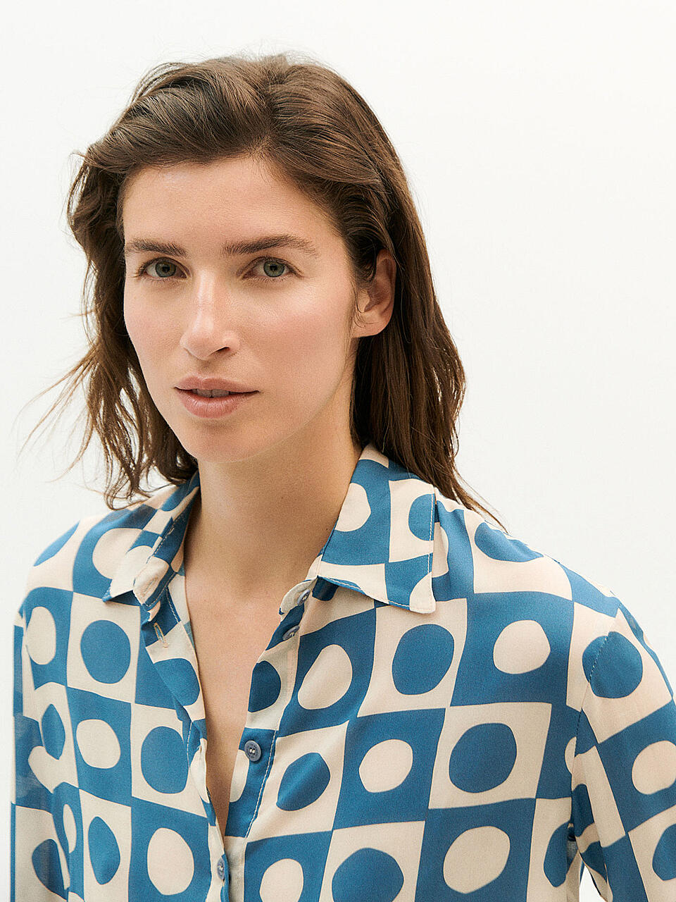 THINKING MU Bluse KATI hellblau