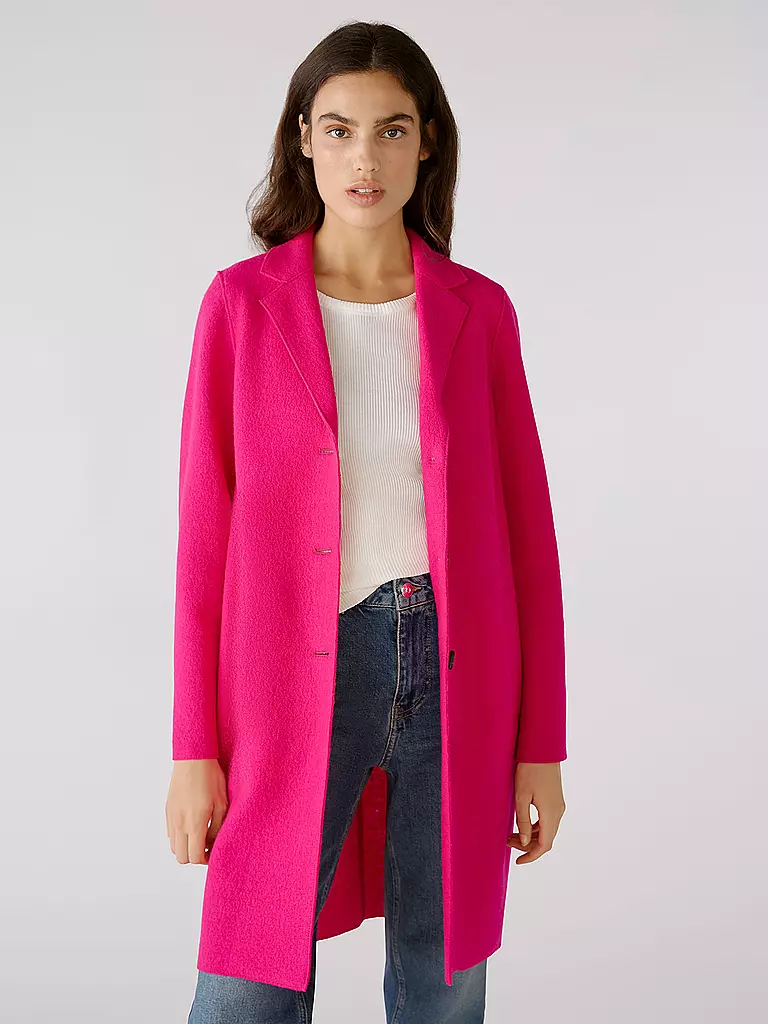OUÍ Wollmantel pink