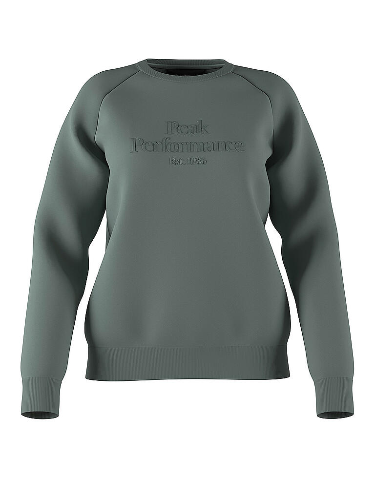 PEAK PERFORMANCE Sweater W Original Crew grün
