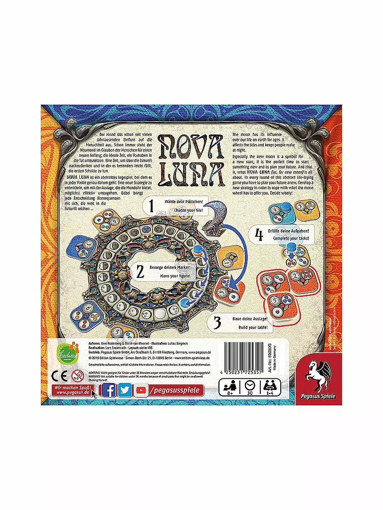 PEGASUS Brettspiel - Nova Luna bunt