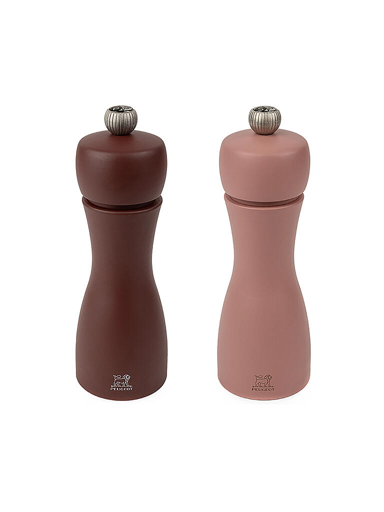 PEUGEOT Pfeffer- und Salzmühle Set TAHITI ERDE 2-tlg. 15cm Buche / Hell ...