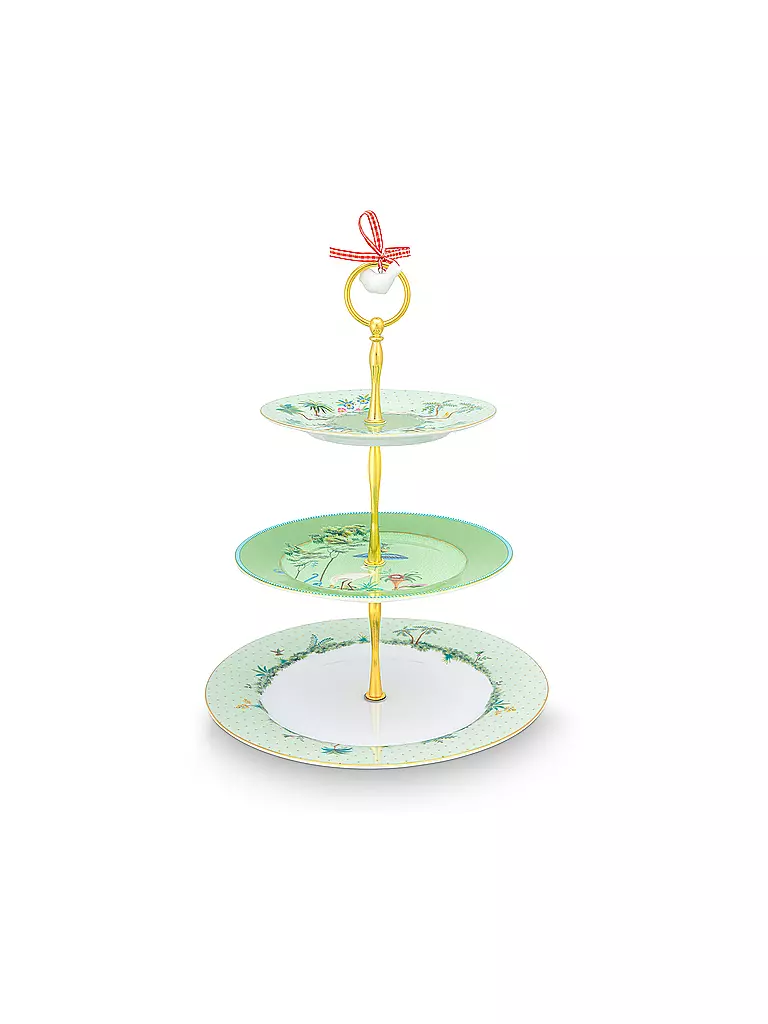 PIP STUDIO Etagere-/ Cake Stand 3er Jolie hellgrün