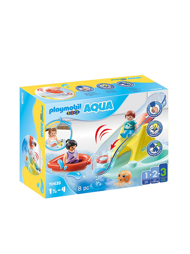 PLAYMOBIL 1,2,3 - Badeinsel mit Wasserrutsche 70635 keine Farbe