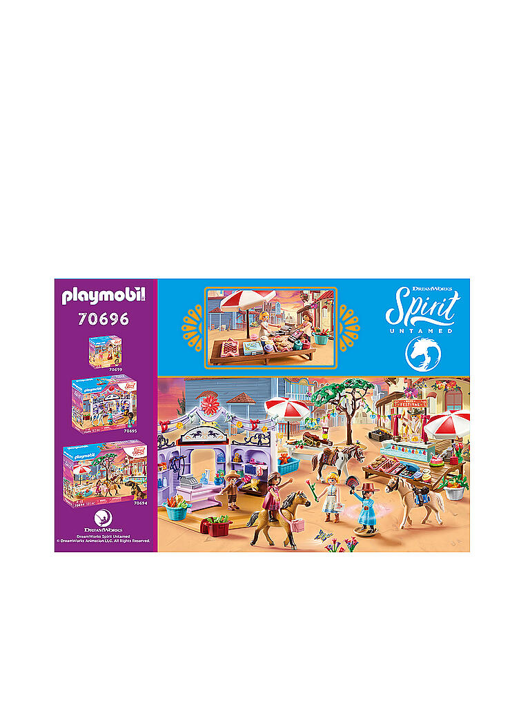 PLAYMOBIL DreamWorks Spirit Untamed - Miradero Süßigkeitenstand 70696 ...