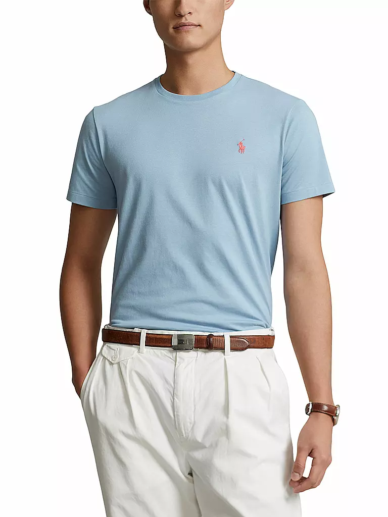 POLO RALPH LAUREN T-Shirt Custom Slim Fit hellblau