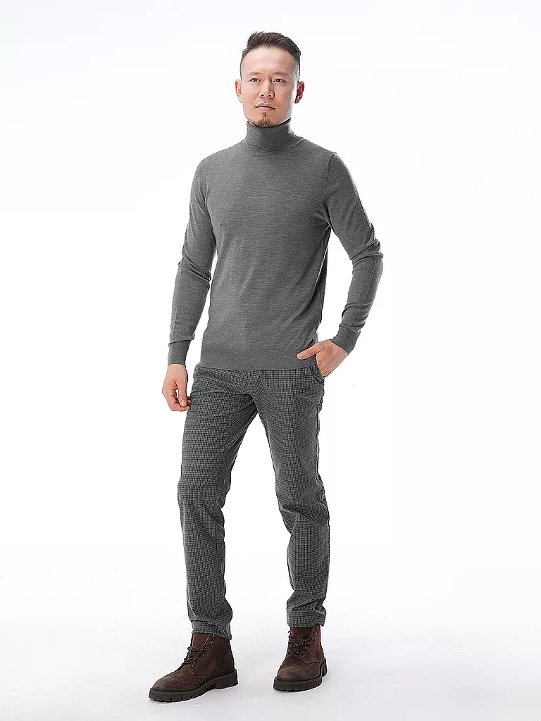 PROFUOMO Rollkragenpullover grau