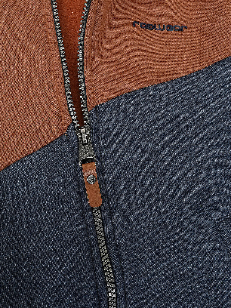 RAGWEAR Jungen Kapuzensweatjacke JOWELL braun