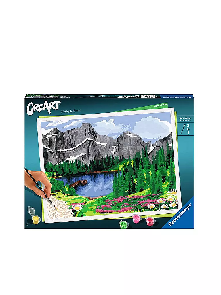 RAVENSBURGER Malen nach Zahlen - Mountain View keine Farbe