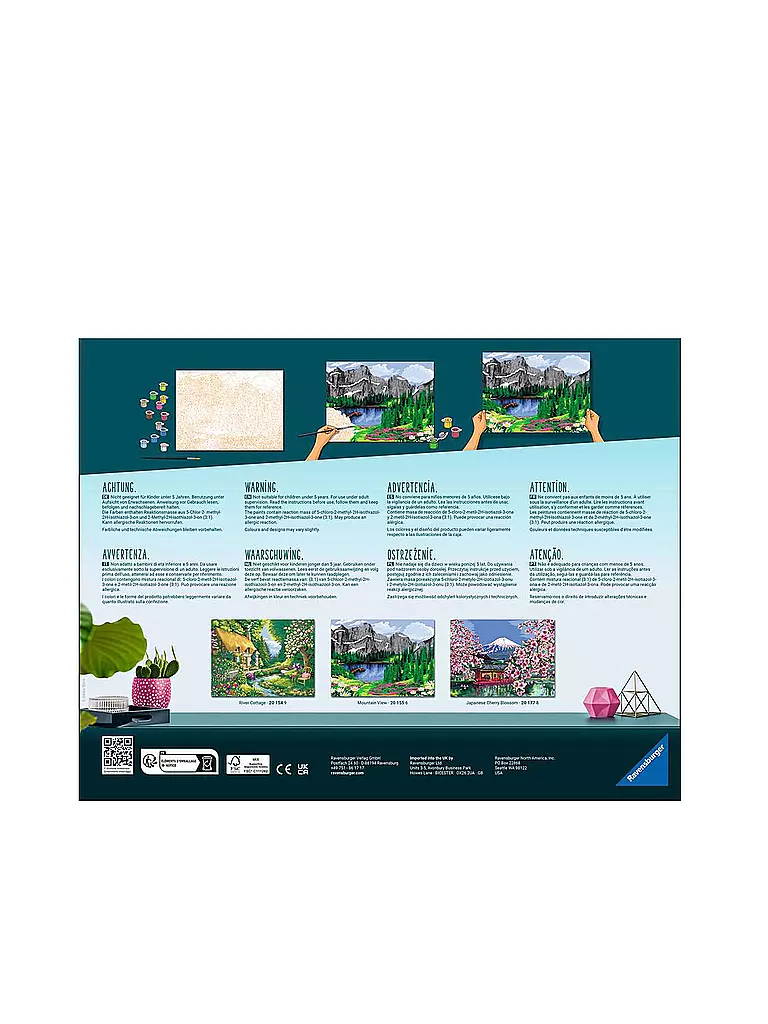 RAVENSBURGER Malen nach Zahlen - Mountain View keine Farbe