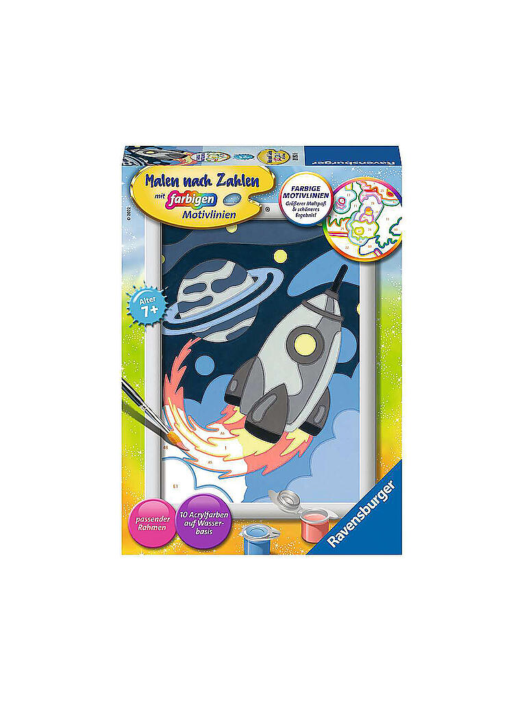 RAVENSBURGER Malen nach Zahlen - Weltraumabenteuer keine Farbe