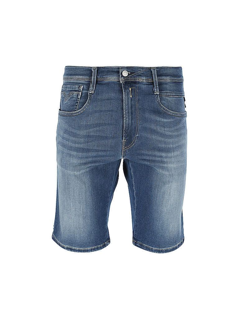 REPLAY Jeans Shorts blau