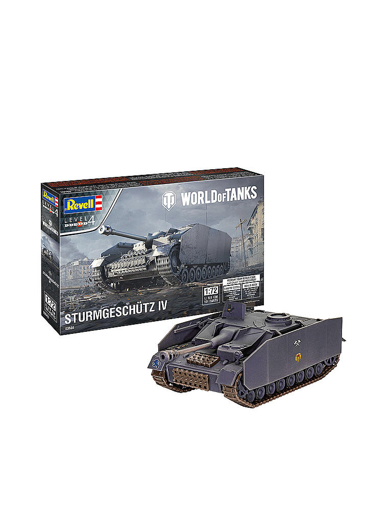 REVELL Modellbausatz - Sturmgeschütz IV "World of Tanks" 03502 keine Farbe