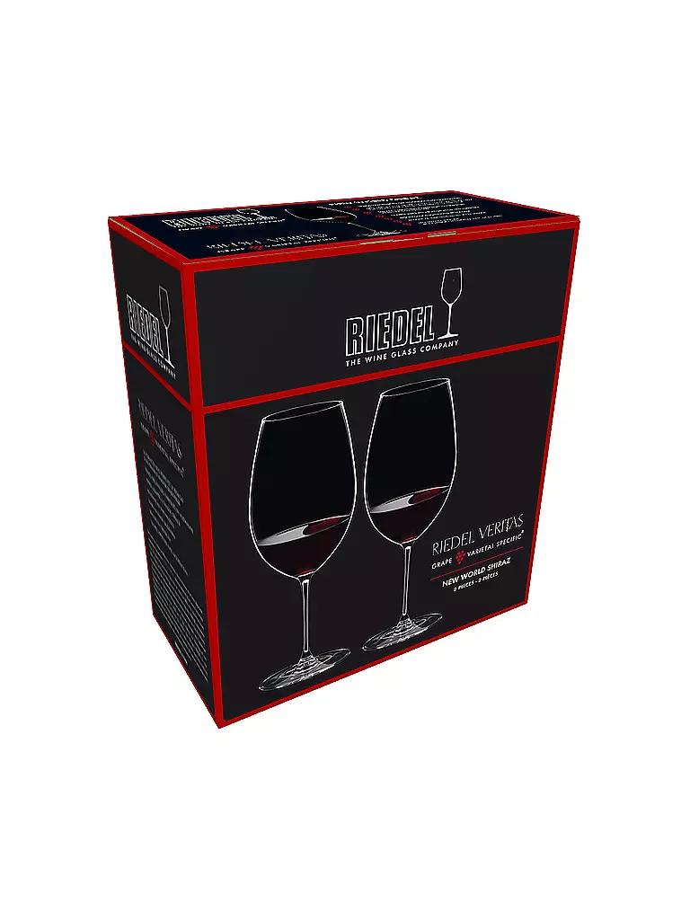 RIEDEL Rotweinglas 2er Set VERITAS Neue Welt Shiraz 650ml transparent