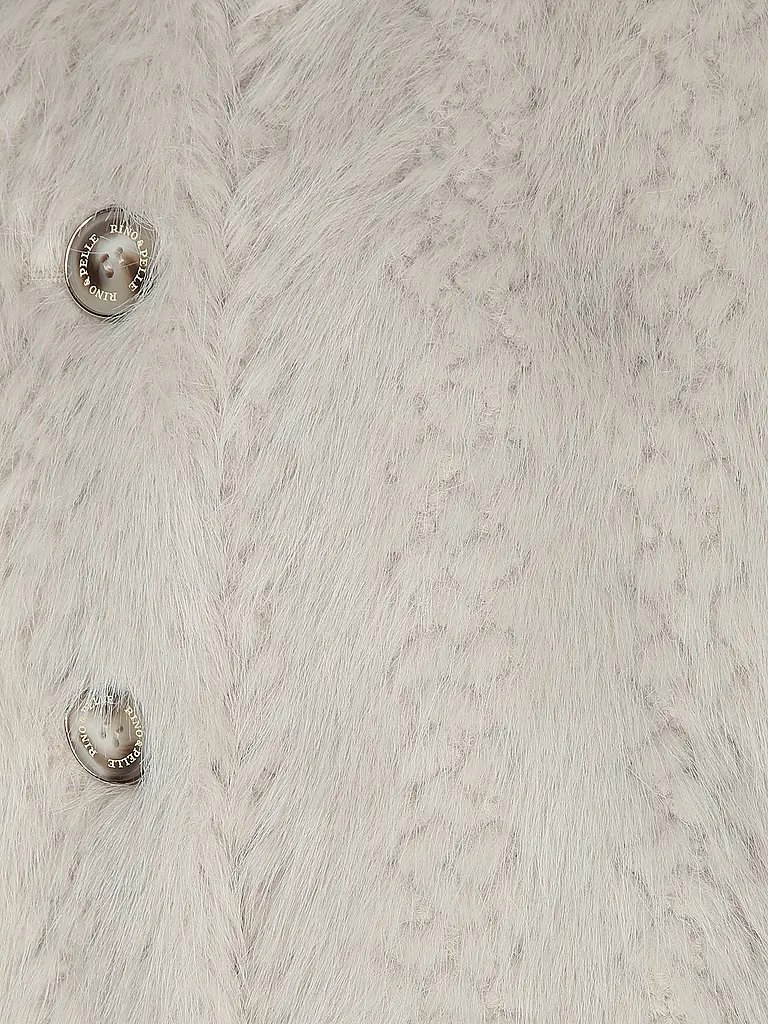 RINO&PELLE Jacke in Felloptik Creme