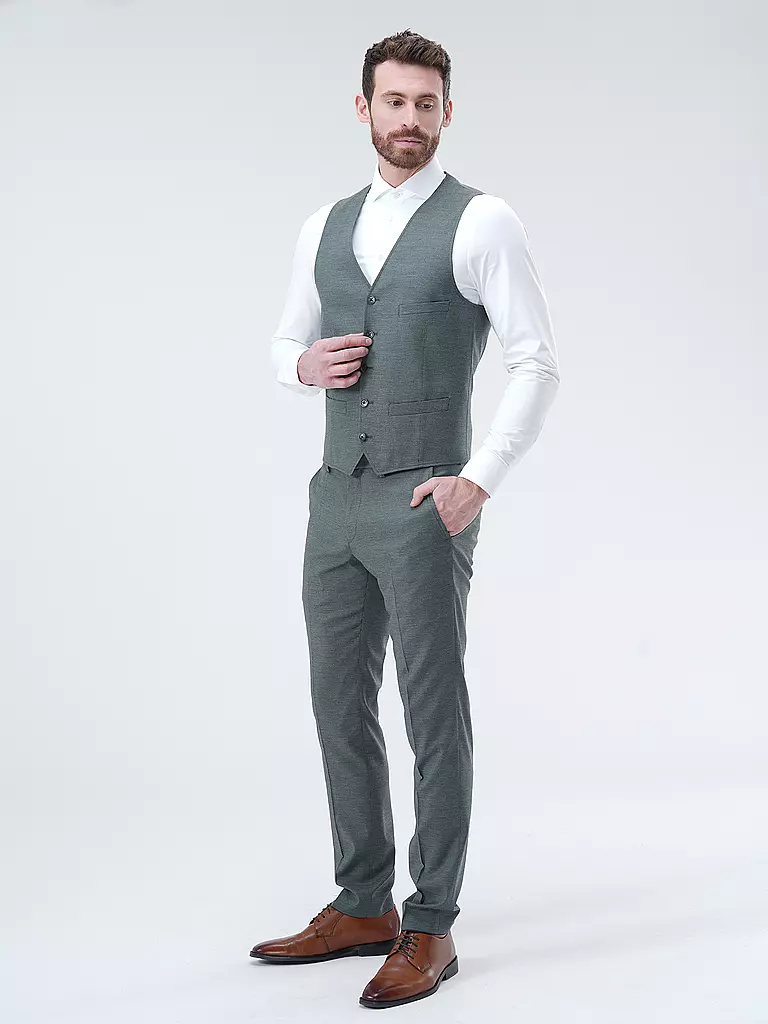 ROY ROBSON Anzugweste grün