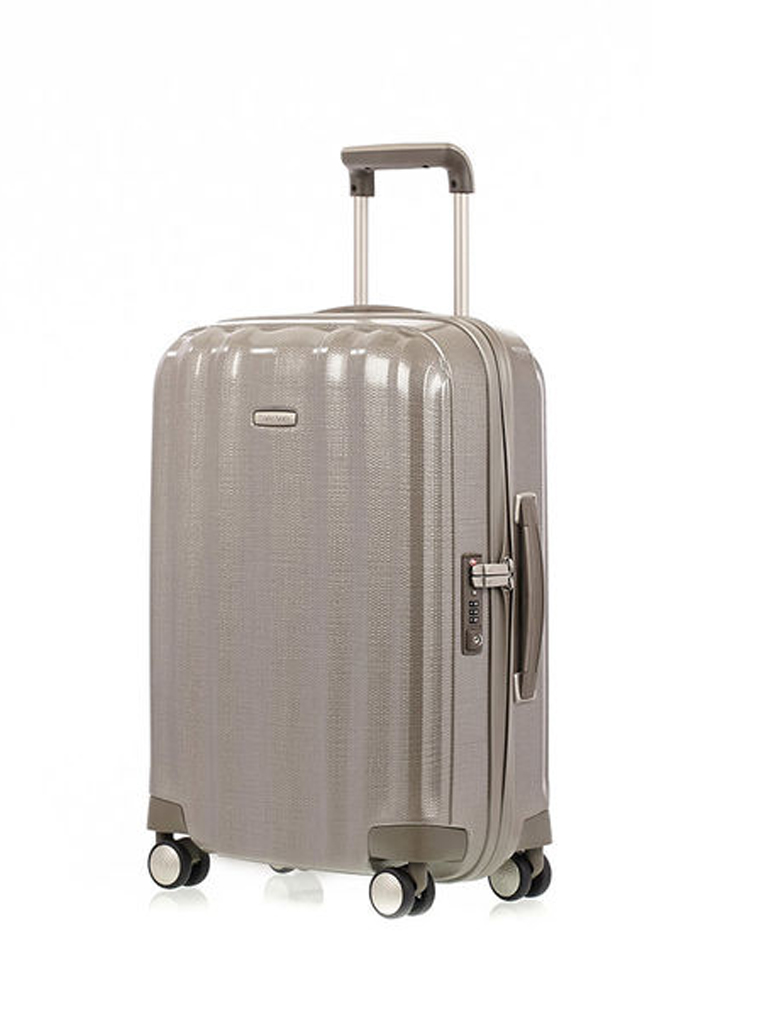 SAMSONITE Trolley "Lite Cube Spinner" 55cm (58622 1173 Ivory Gold) gold